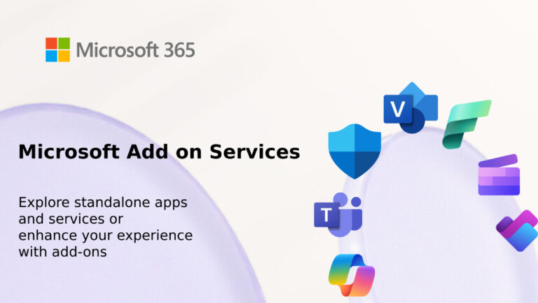 บริการเสริม Microsoft Add on Services ที่สามารถซื้อแยกต่างหากได้