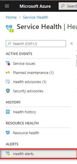 วิธีการสร้าง SERVICE HEALTH ALERT บน AZURE PORTAL - Save Mak